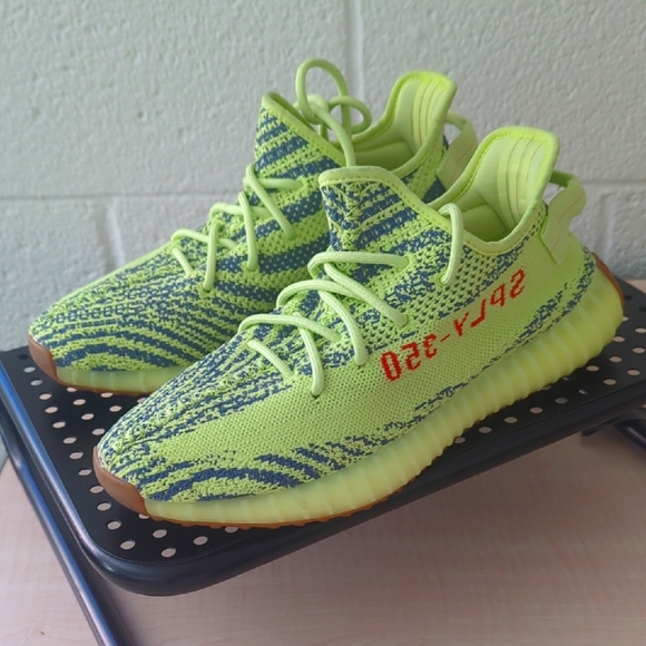adidas | Shoes | Adidas Neon Yellow And Blue Sneakers | Poshmark